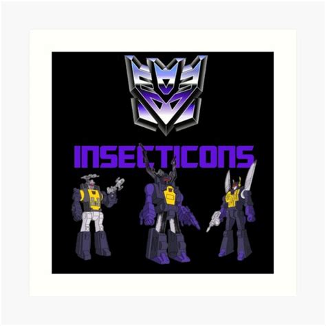 Transformers Insecticons Decepticons Art Print By Alastair42 Redbubble