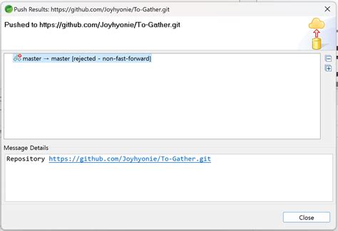 Git Push Rejected Non Fast Forward