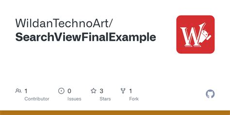 GitHub WildanTechnoArt SearchViewFinalExample