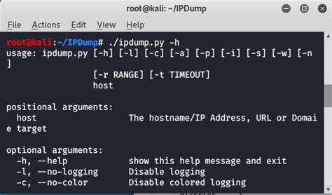 Ipdump Generate A Report For Hostname Ipaddress Url Or Domain In Kali Linux Geeksforgeeks