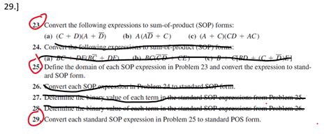 solved 29 ] 23convert the following expressions to
