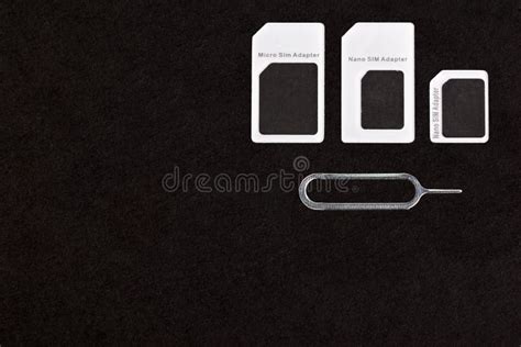 SIM Card Adapter With Pin For Mini Nano And Micro Sim Card Adapters On The Sim Card From