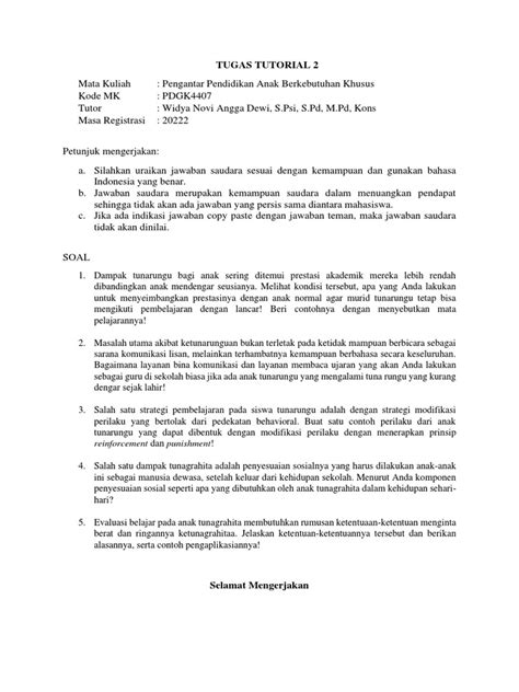 Tugas Tutorial 2 Pdf