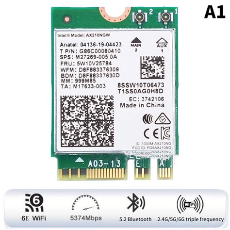 For Laptop Pc Wifi 6e Intel Ax210 Bluetooth 5 2 M 2 Wireless Card Ax210ngw 2 4ghz 5ghz 6ghz