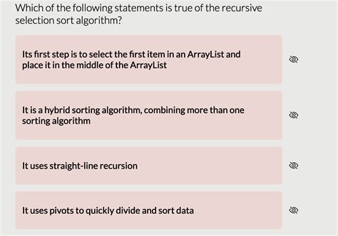 Solved Which Of The Following Statements Is True Of The Chegg