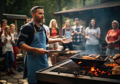 Premium Photo A Barbecue Cooking Class Teaching Different Grilling