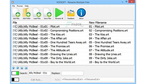 Vovsoft Rename Multiple Files 240 Free Download Filecr