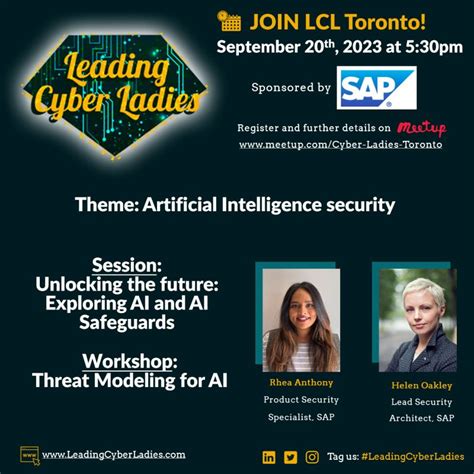 Helen Oakley On Linkedin Toronto Ai Security Chatgpt Ai Genai