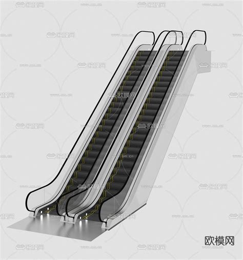 现代电梯 扶手梯 d模型下载 ID dmax免费模型 欧模网