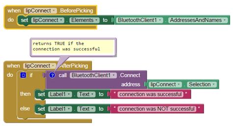 Android Scaning For Bluetooth Device With Mit App Inventor 2 Stack