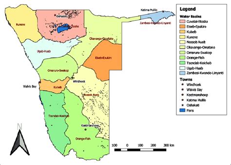 2 Map Of Namibia Showing The Selected Study Sites Download Scientific Diagram