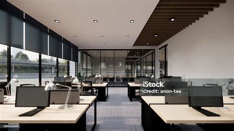 인테리어 빈 현대 로프트 오피스 오픈 공간 현대 사무실 영상 현대적인 개방형 컨셉의 로비 와 리셉션 공간 회의실 디자인 3d 렌더링 0명에 대한 스톡 사진 및 기타 이미지