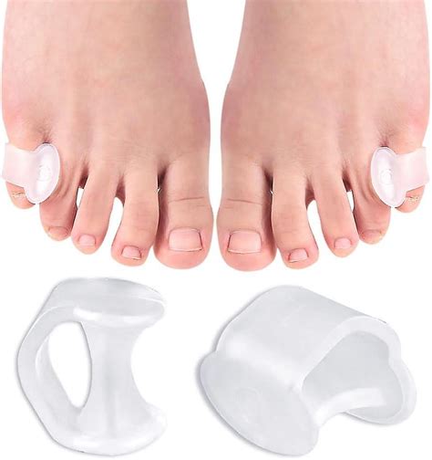 Pcs Pinky Toe Splint Gel Toe Separators Single Loop Babe Toe Spreader Straightener For