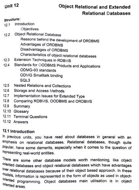 Advanced Database Management System Object Relational And Extended