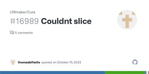 Couldnt Slice · Issue 16989 · Ultimakercura · Github