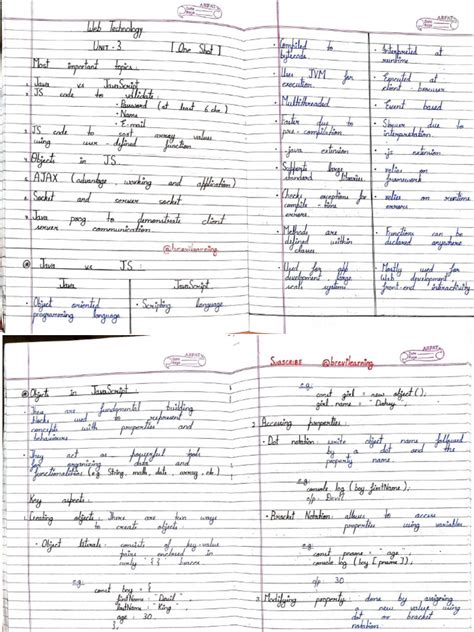 webtech unit 3 full notes by brevilearning yt pdf java programming