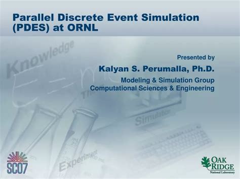 Ppt High Performance Parallel Discrete Event Simulation At Ornl