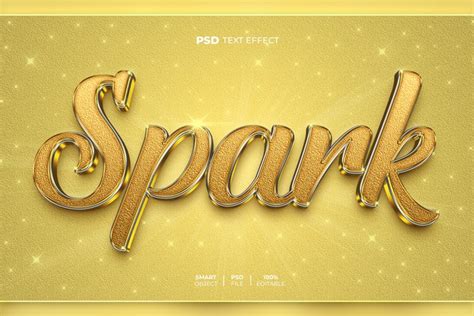 Spark 3d Editable Text Effect