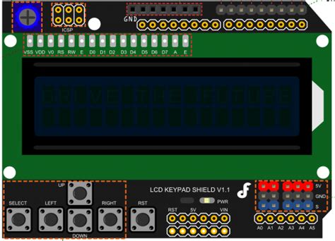 lcd keypad shield ukunt arduino sku dfr0009 d1robot ~ arduinopedia