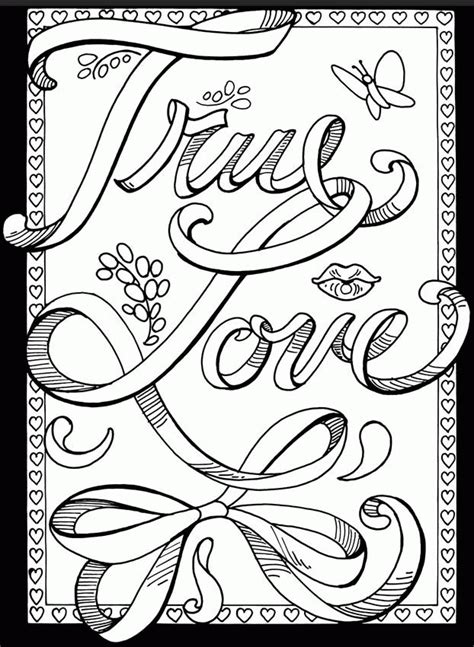 Free Coloring Pages For Adults Love Coloring Nation