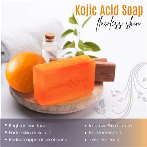 Dermaxgen Kojic Acid Soap With Vitamin C Organic Kojic Acid Soap For