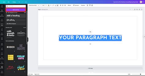 How Do You Fill A Text Box In Canva Step By Step Guide