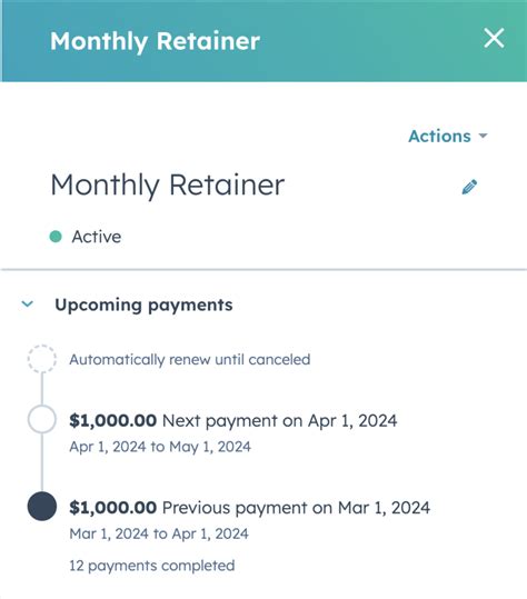 Hubspot Community Live Commerce Hub Subscription Timeline Card Hubspot Community