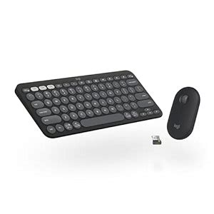 Logitech Pebble 2 Combo Wireless Keyboard And Mouse Quiet And Portable Customisable Logi