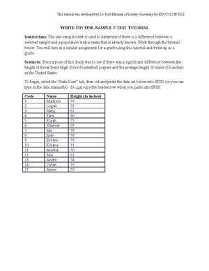 Write Up Anova With Tukey Tutorial WRITE UP ANOVA WITH TUKEY TUTORIAL Instructions The