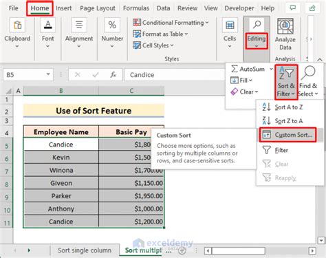 How To Sort By Ascending Order In Excel 3 Easy Methods