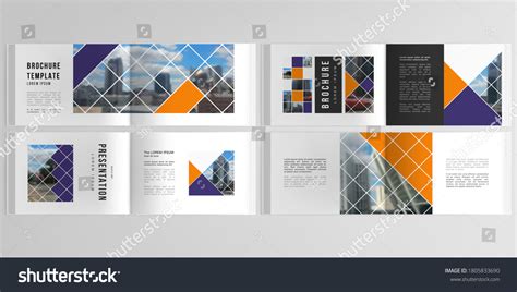 Vector Layouts Horizontal Presentation Templates Landscape Stock Vector Royalty Free