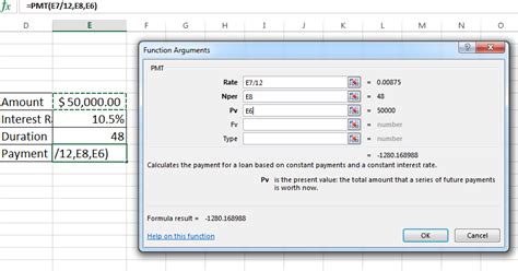 How To Calculate Monthly Payment Installment For A Loan Amount In Excel