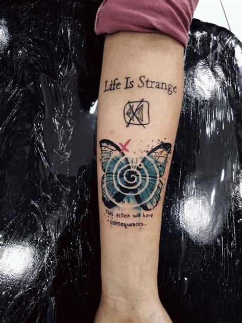 Life Is Strange Tattoo Blue Butterfly Rewind This Action Will Have