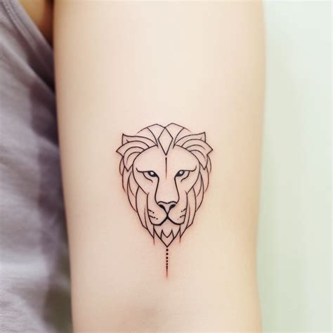 Minimalist Lion Tattoo Ideas For Men And Women Simple Elegant And