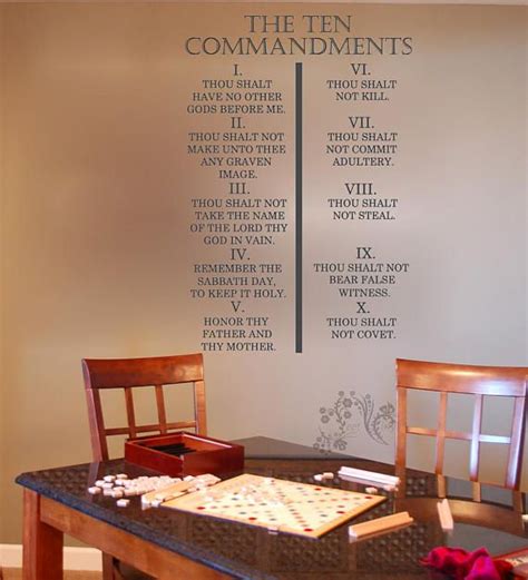 Wall Decor 10 Commandments At Steven Weber Blog