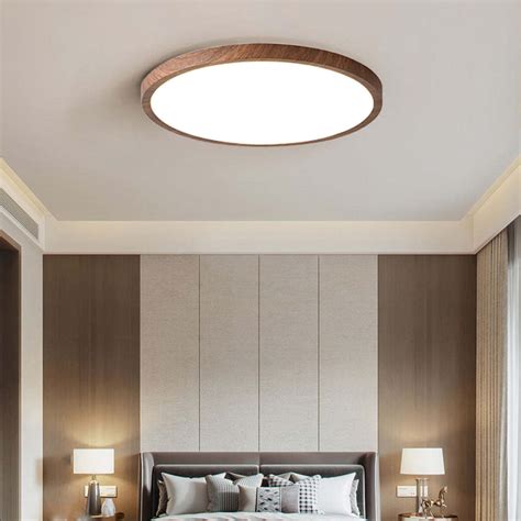 Led Flush Ceiling Lights Round Modern Living Room Ceiling Lamp Homdiy Uk
