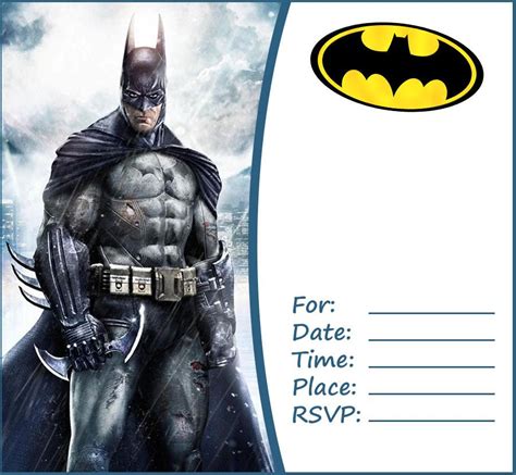 Batman Invitation Template Free Edit And Customize Your Free Batman