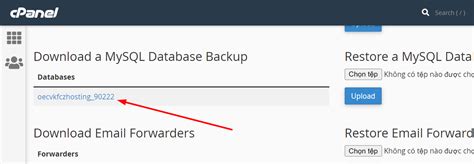 Hướng Dẫn Cách Tải File Database đuôi Sql Cho Hosting