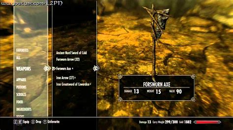 Elder Scrolls V Skyrim Red Eagle Sword Youtube