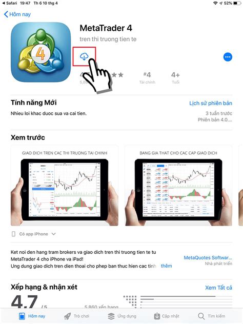 Phương Pháp Cài đặt Và đăng Nhập Mt4 Mt5 Trên Ipad