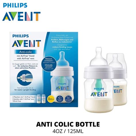 Philips Avent Anti Colic Airfree Vent Bottle Twin Pack 4oz125ml