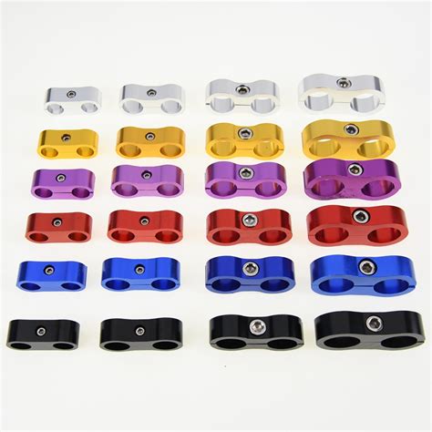 Performance Aluminum 4an 6an 8an 10an An12 Oil Water Fuel Braided Hose Separator Clamp Fitting