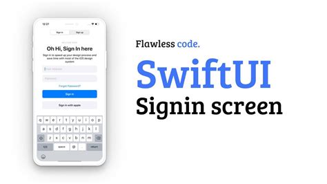 Swiftui Login Screen Flawless Code Swiftui Design Challenge Youtube