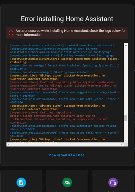 Always No Internet Connection Installation Home Assistant Community