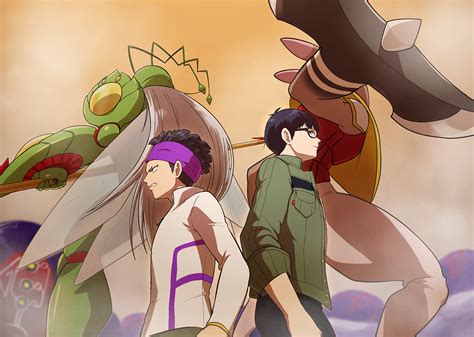 Andiramon Deva Jewelbeemon Kayama Shuuji Tominaga Ryo Digimon Digimon Survive Highres