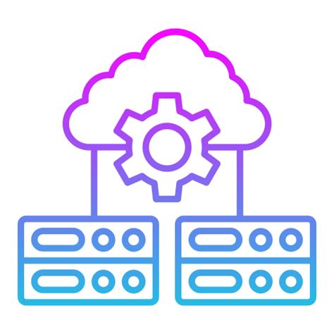 Data Management Generic Gradient Outline Icon Data Management Generic Gradient Outline Icon