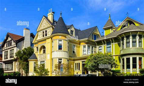 San Francisco Victorian Homes San Francisco Victorian Houses Black And