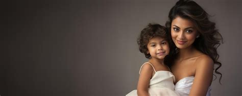 Premium Photo A Mother And Daughter Posing For A Picture