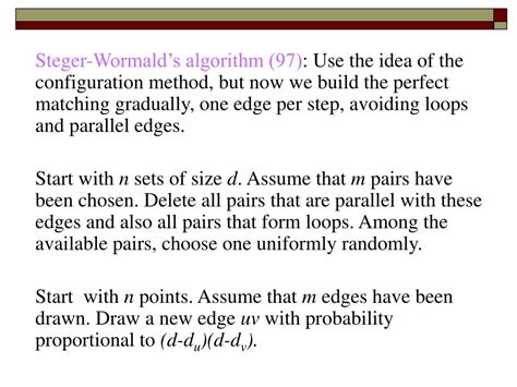 Ppt Generating Random Regular Graphs Powerpoint Presentation Free