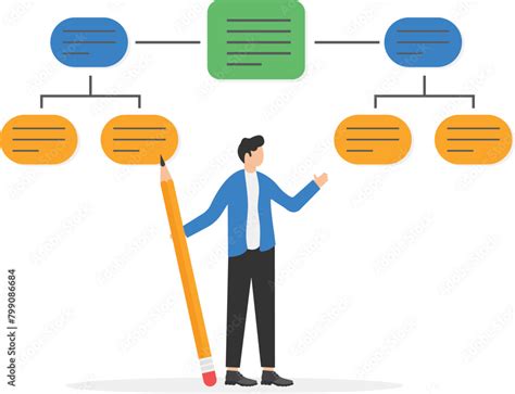 Data Analysis Research Concept Or Complex Process Flow Chart Business Flowchart Manager Works